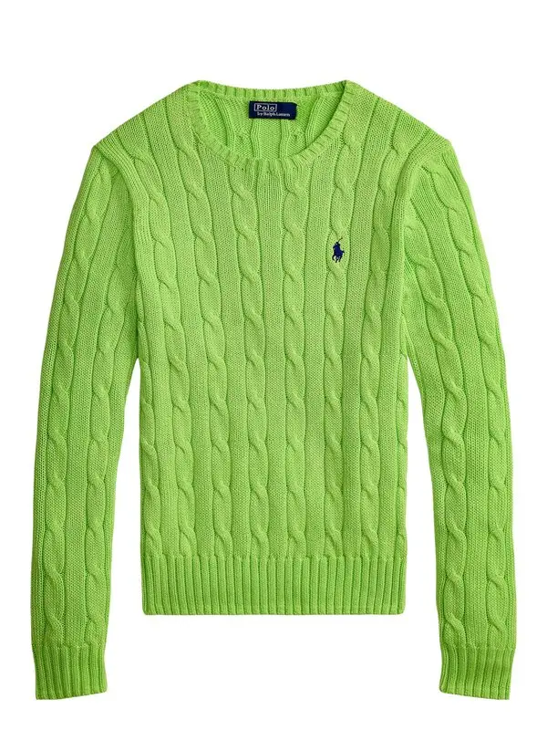 Polo Ralph Lauren Cable Knit Logo Detail Sweater - Brightleaf