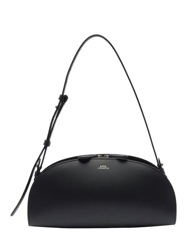 A.p.c. Demi-lune Shoulder Bag - Black