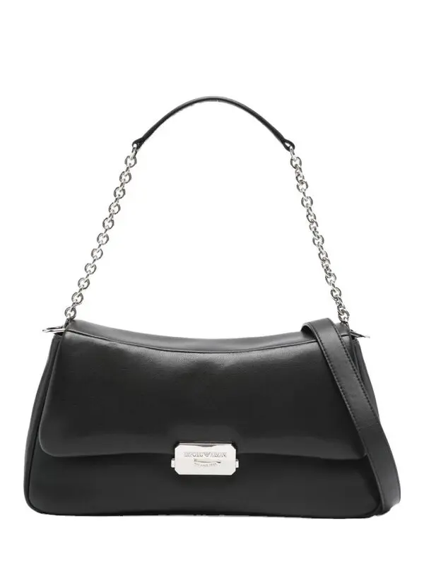 Emporio Armani Chain Strap Shoulder Bag - Black
