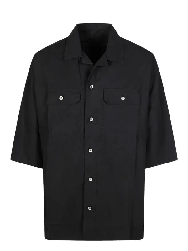 Rick Owens Magnum Tommy Short-sleeved Shirt - Black