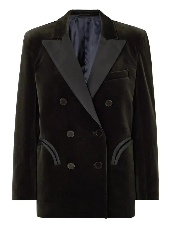 BLAZÉ MILANO Double-breasted Long Sleeve Jacket - Black