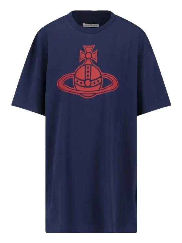 VIVIENNE WESTWOOD Oversized Crewneck T-shirt - Blue