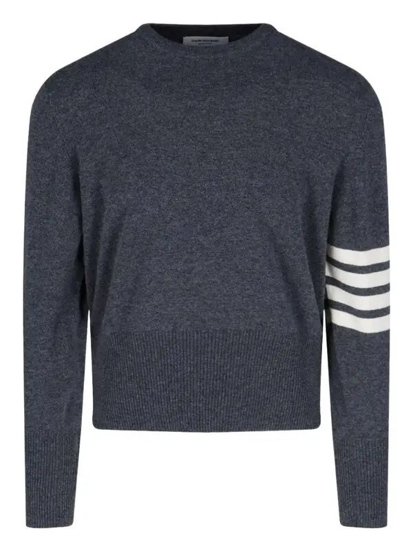 Thom Browne 4-bar Knitted Jumper - Black