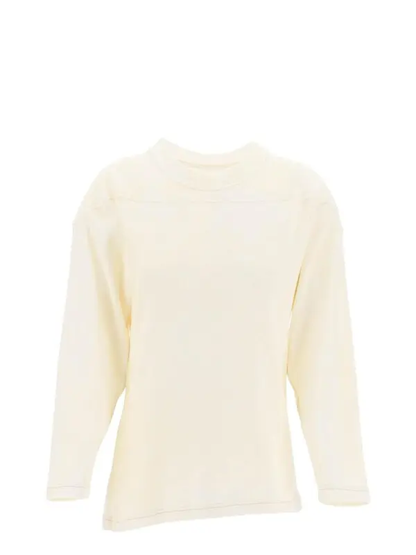 MAISON MARGIELA Long-sleeved Crewneck Sweatshirt - White