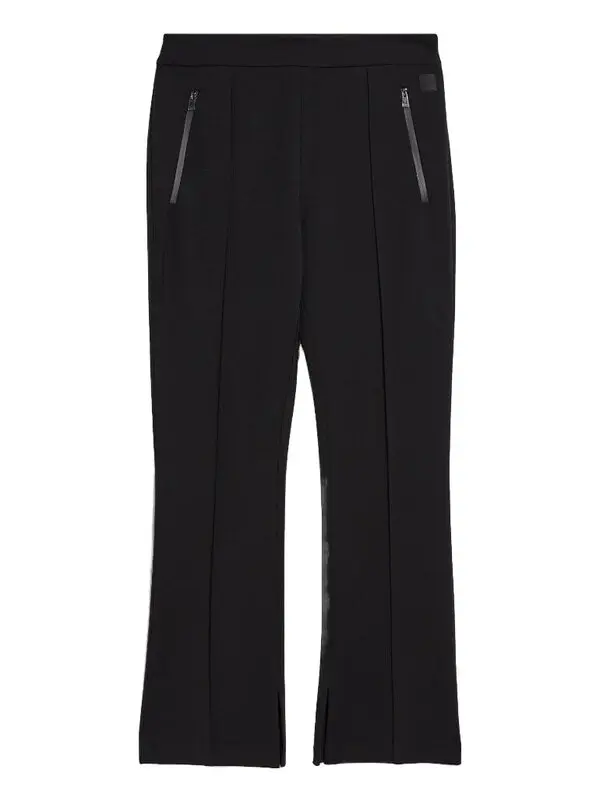 Max Mara Knitted Trousers With Zip Pockets - Black
