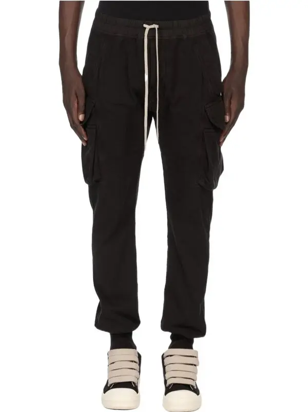 Rick Owens Temple Mastodon Cut Stretch Pants - Black