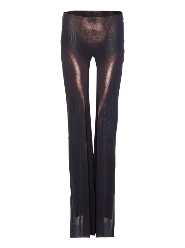 JEAN PAUL GAULTIER Printed Layered Trousers - Black