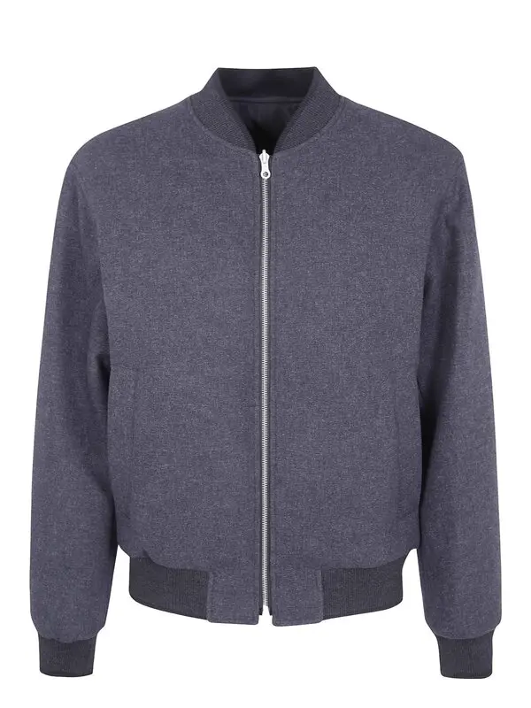 Dries Van Noten Volker Reversible Bomber Jacket - Gray
