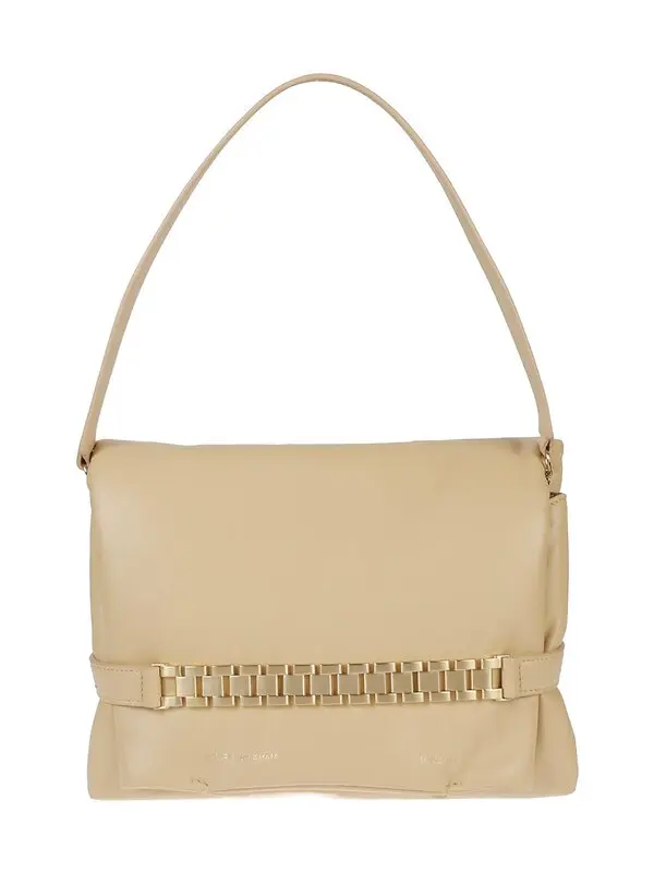 Victoria Beckham Fluffy Chain Shoulder Bag - Nude