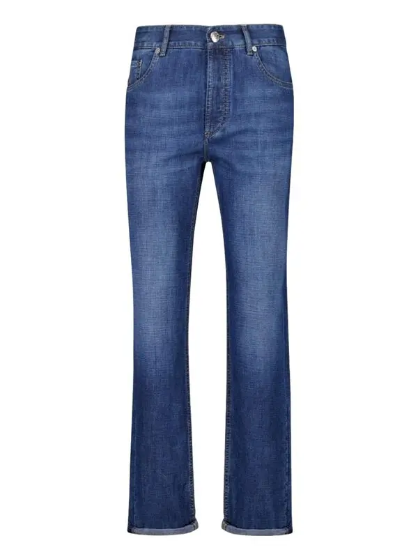 Brunello Cucinelli Straight-leg Jeans - Blue