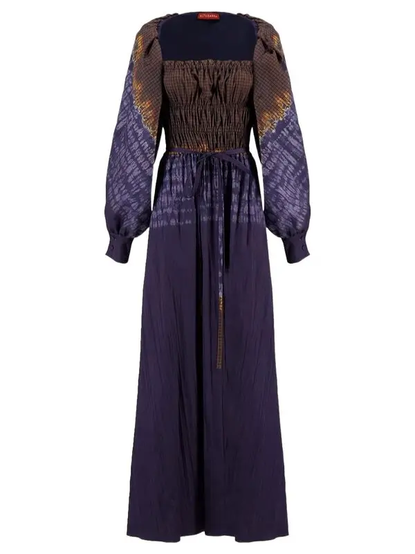 Altuzarra Pleated Dress With Detachable Bubble Sleeves - Black