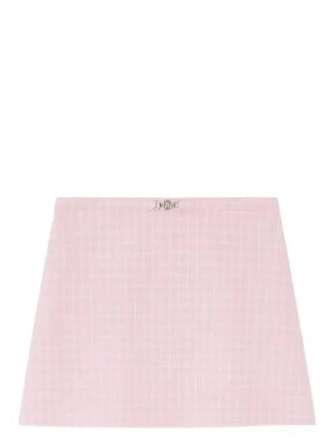 Versace Plaid Skirt - Pink