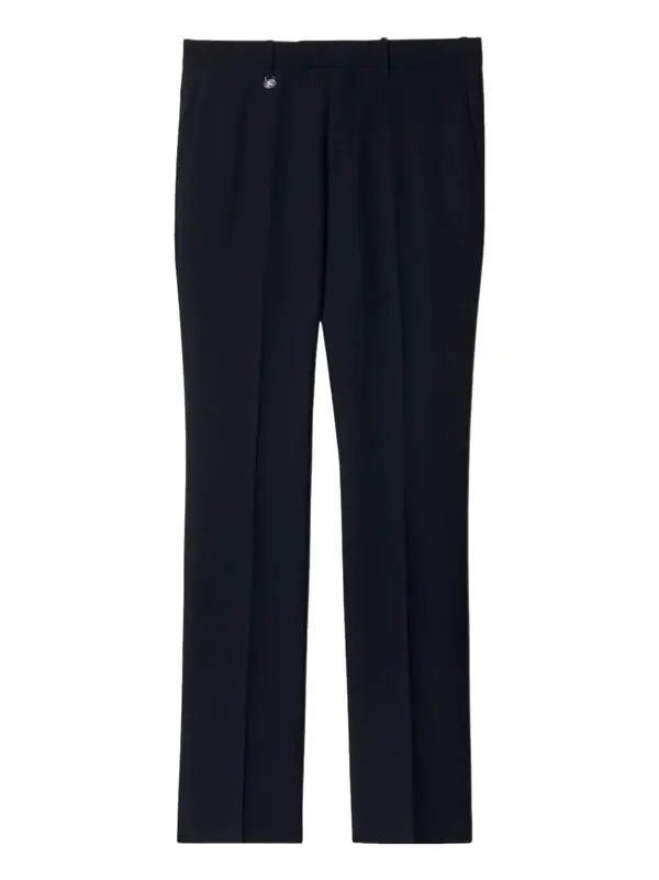 Burberry Wool Mohair Tailored Trousers - Navy Blue
