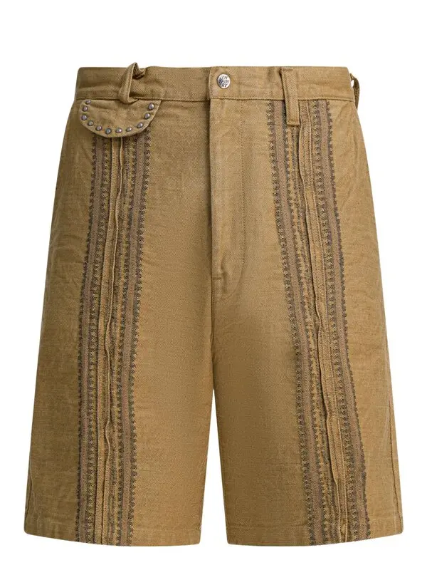 Kapital Belt Loop Shorts - Green