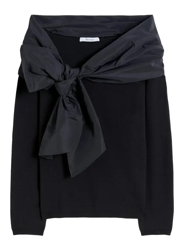 Max Mara Bow Detailed Pullover - Ultramarine Blue
