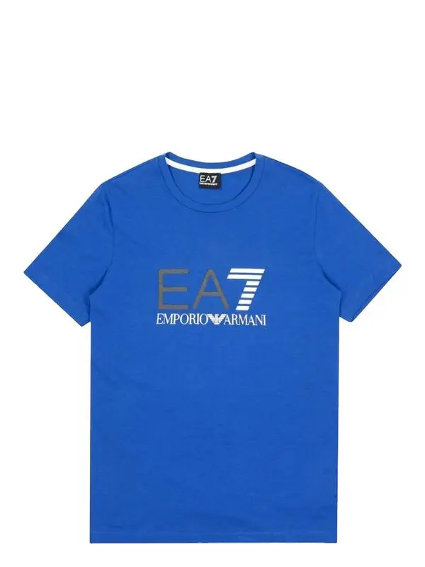 EA7 Round-necked Logo T-shirt - Blue