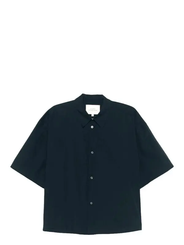 Studio Nicholson Short-sleeved Shirt - Navy Blue
