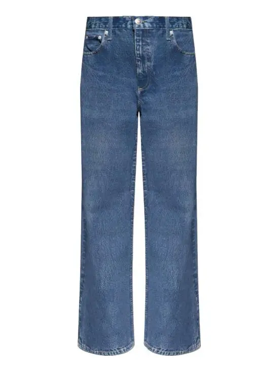 Rag & Bone High-rise Straight-leg Jeans - Blue