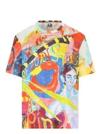 Loewe Graphic Printed Crewneck T-shirt - Multi-color