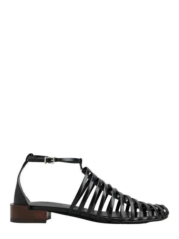 TOD'S Strappy Ankle Sandals - Black