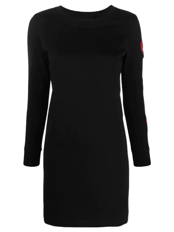 Moschino Heart Detail Sweater Dress - Black