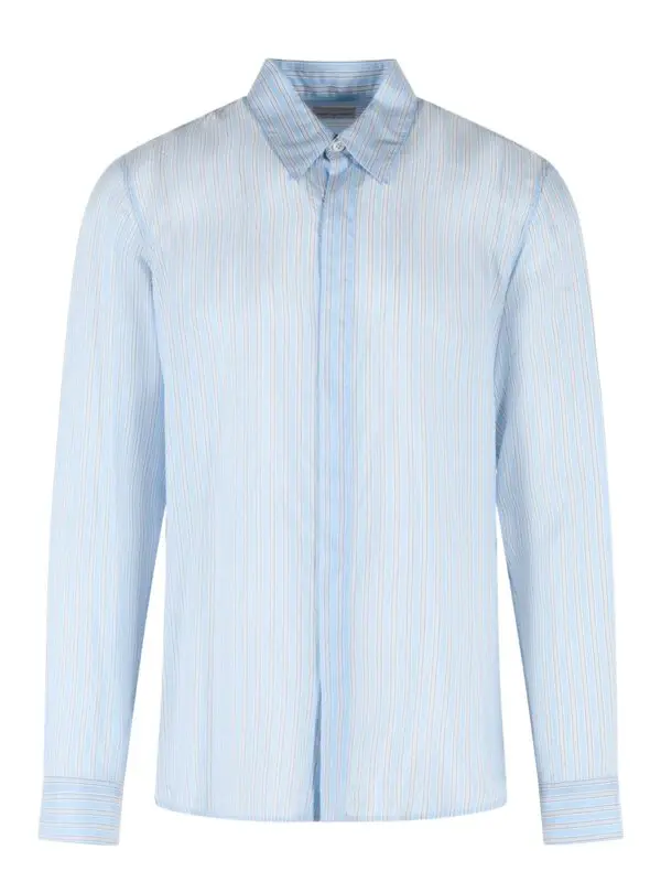 Dries Van Noten Striped Shirt - Lightblue