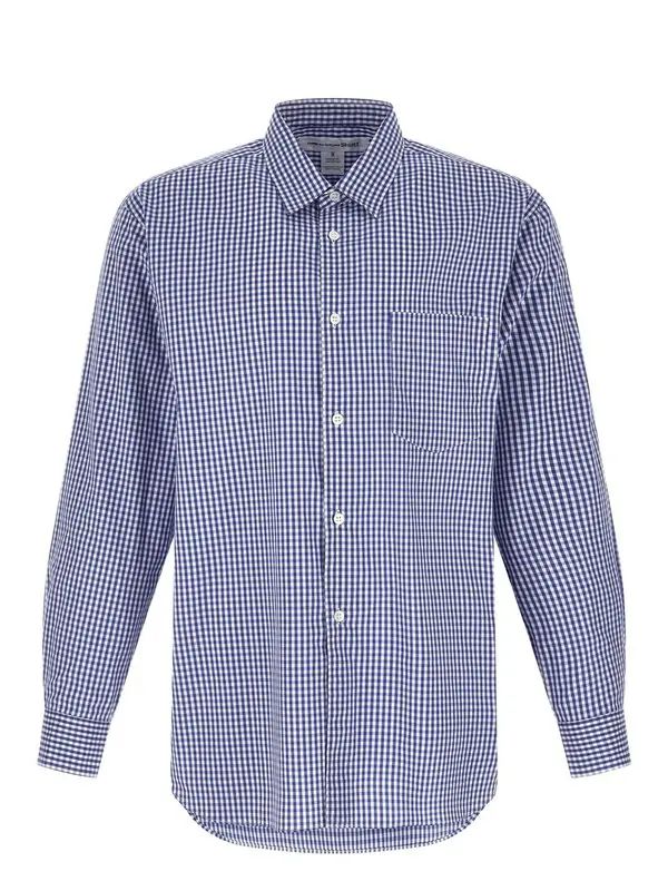 Comme Des Garçons Vichy Check Shirt - Blue