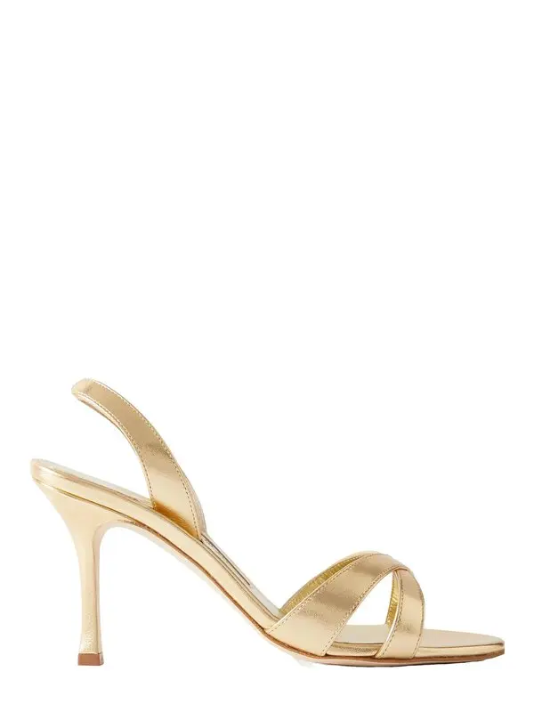 Manolo Blahnik Exposed High-heeled Sandals - Nude