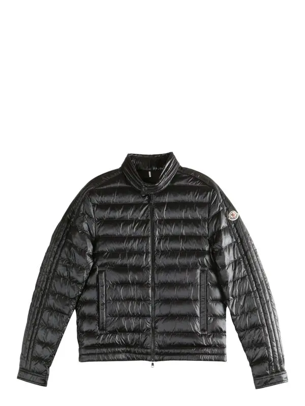 Moncler Quilted Zip-up Jacket - Black