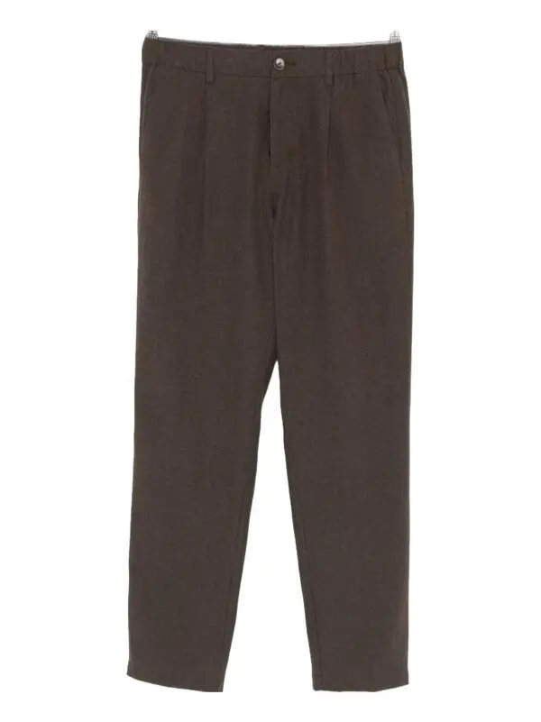 Herno Tailored Elasticated Waistband Trousers - Black