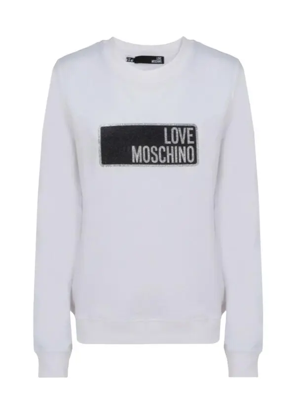 Moschino Print Sweatshirt - White