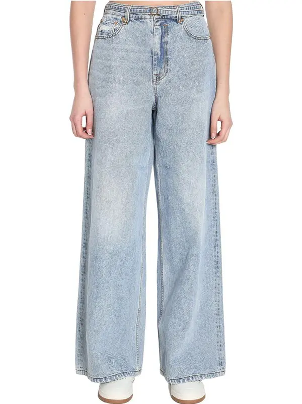 Zimmermann Illuminate Relaxed Flare Jeans - Gray