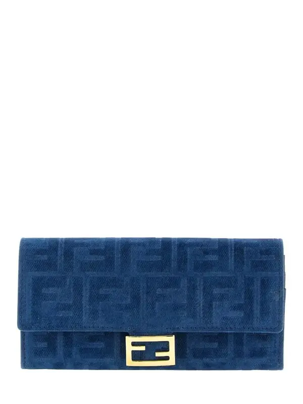 Fendi Continental Baguette Chained Wallet - Blue