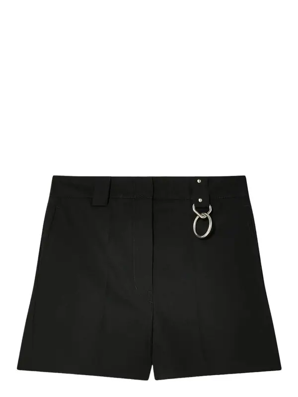 Prada Pleated Detail Shorts - Black