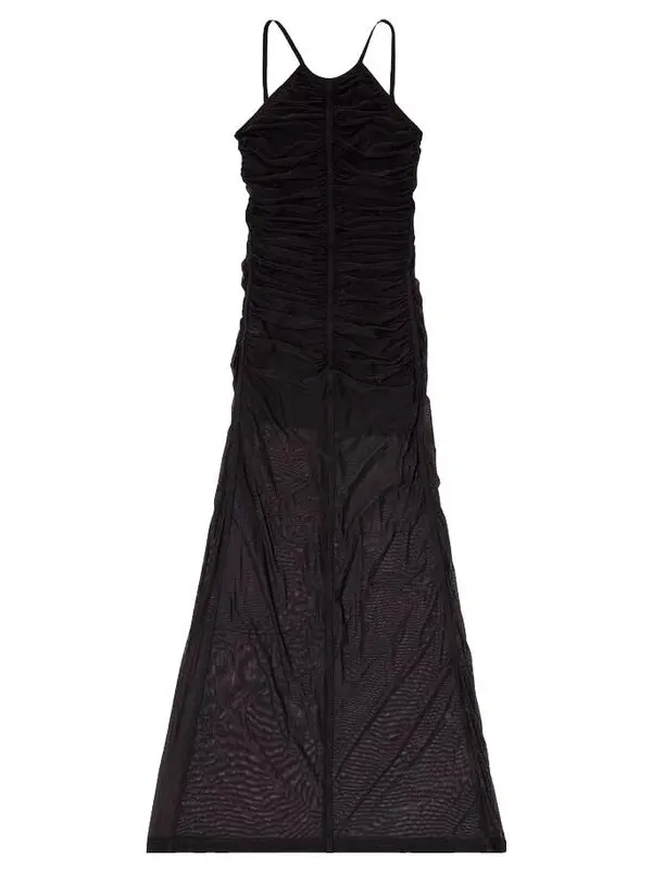 DIESEL® D-amami Ruched Maxi Dress - Black