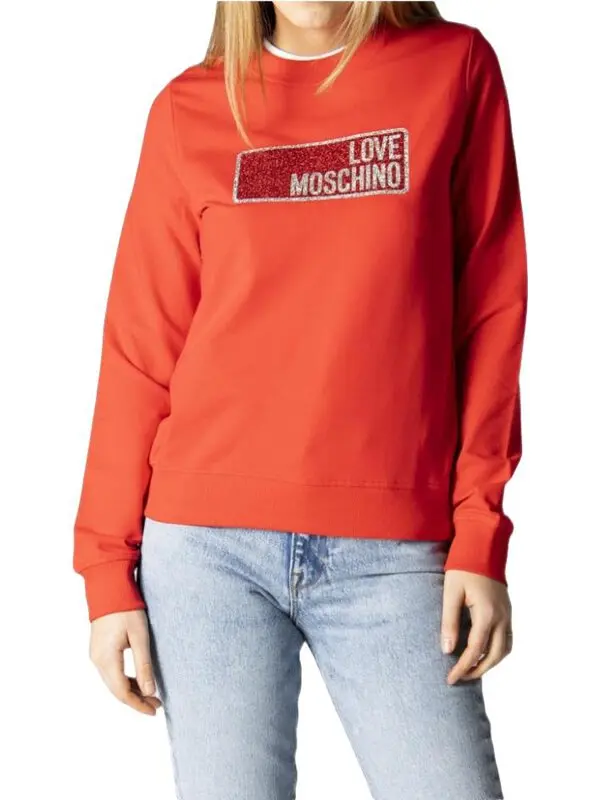 Moschino Round Neck Logo Sweater - Multicolor