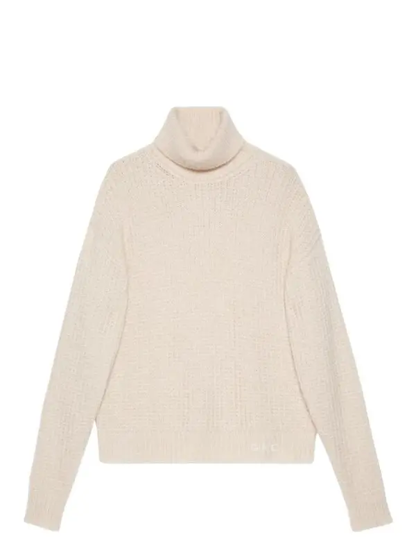 Gucci Turtleneck Knitted Sweater - Ivory