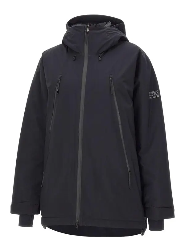 MM6 MAISON MARGIELA X SALOMON Zipped Drawstring Hooded Jacket - Black
