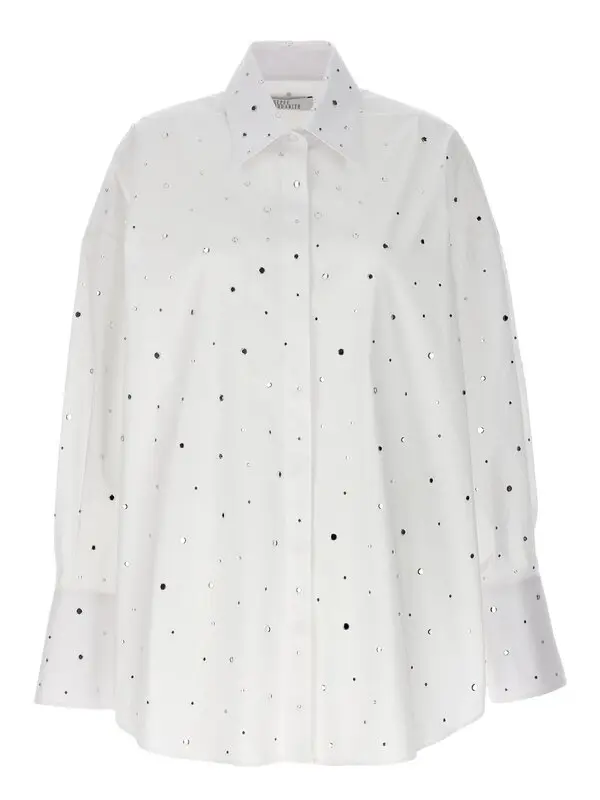 Giuseppe Di Morabito Embellished Long Sleeve Shirt - White