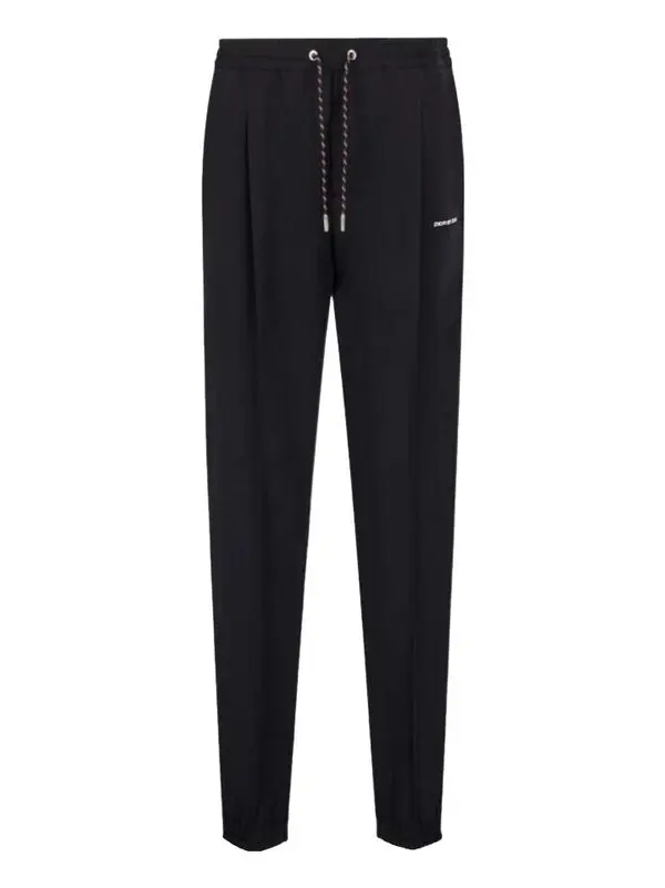 Dior Dark Blue Drawstring Sweatpants - Black