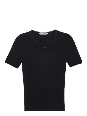 J.W.ANDERSON Jw Anderson Short-sleeved Crewneck T-shirt - Black