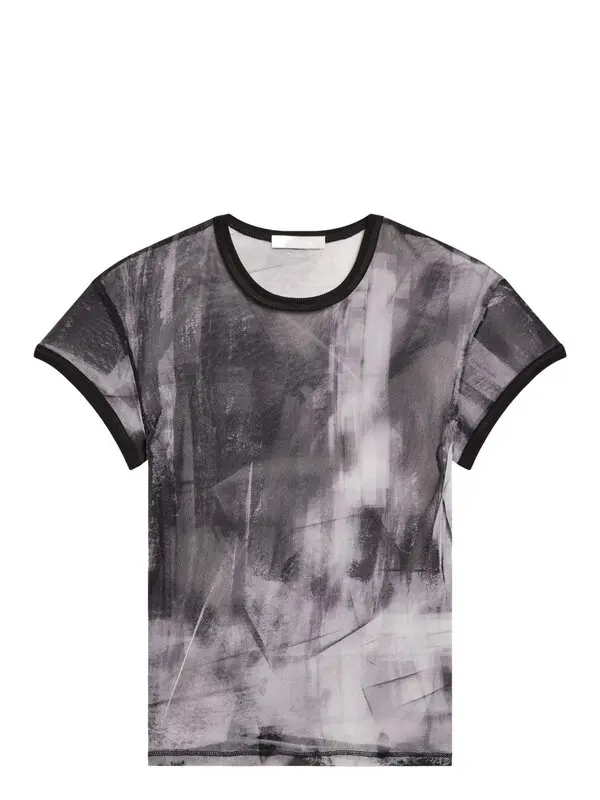 Helmut Lang Slim Fit T-shirt - Black And Multicoloured