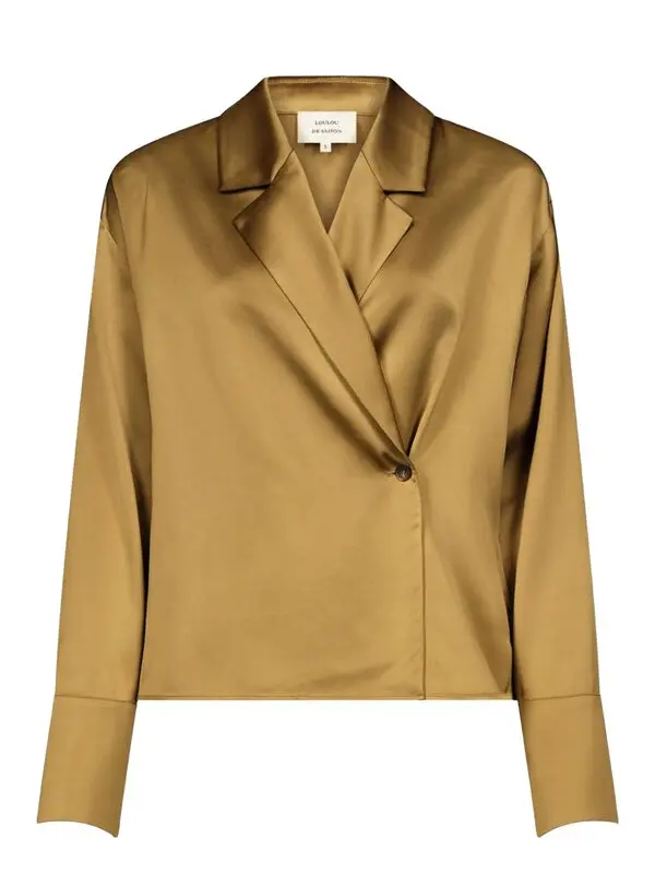 Loulou De Saison Wrap Blouse - Nude