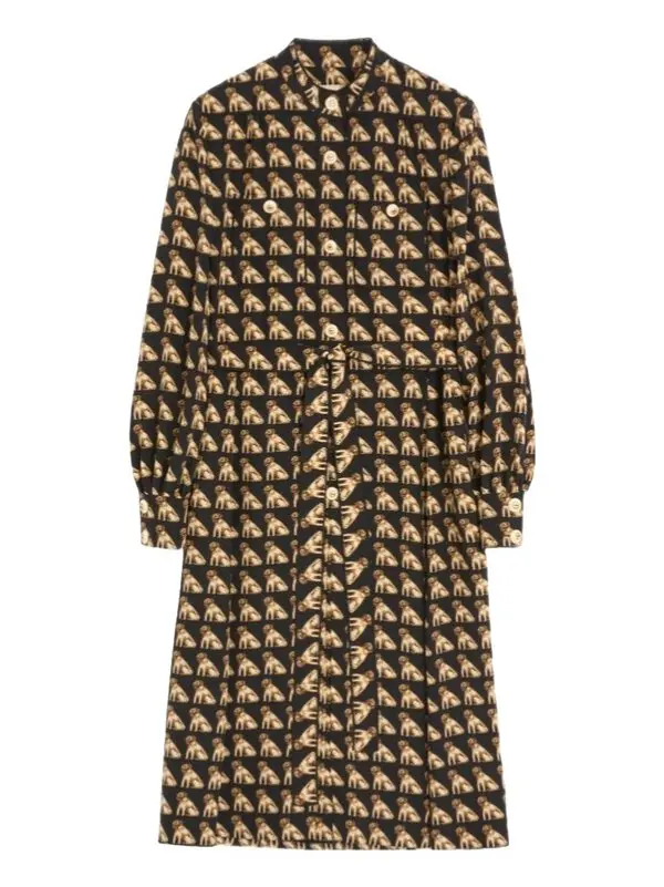 Valentino Garavani Crepe De Chine Blouse With Petit Charles Print - Black