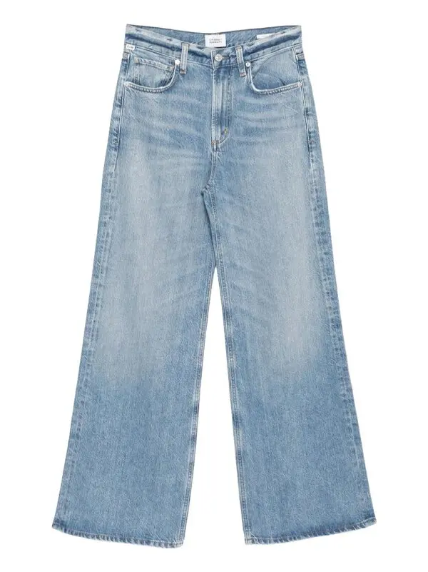 Citizens Of Humanity High Waist Wide Leg Jeans - Blue