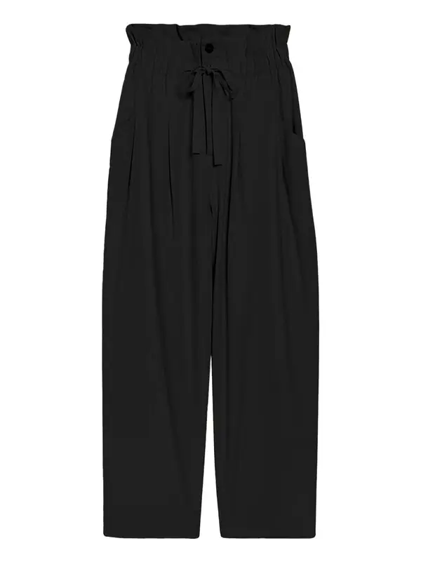 Vanessa Bruno Elasticated Waist Tie-closure Trousers - Black