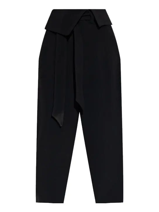 Attico Wide Leg Trousers - Black