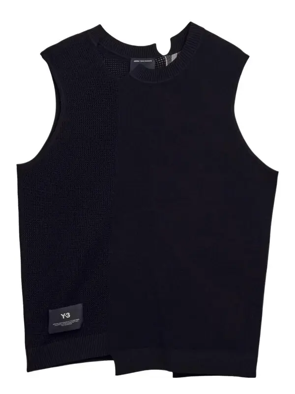 Y3 Knitted Vest - Black