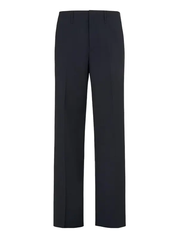 Fendi Tailored Straight-leg Trousers - Dark Blue