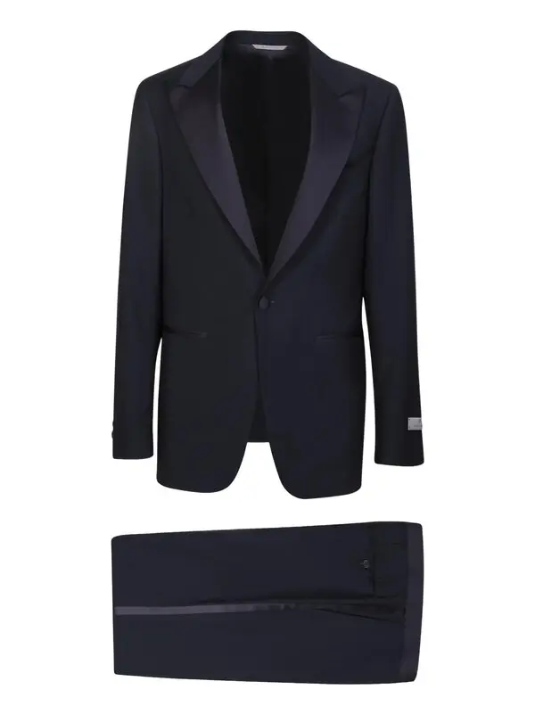 Canali Single-breasted Two-piece Suit - Black